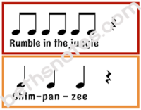 Rumble in the Jungle book & rhythms Beth's Notes Songs + Resources