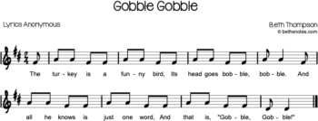 Gobble Gobble - Beth's Notes