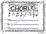 Chorus Certificates Beth's Notes Songs + Resources