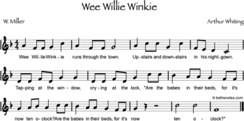 Wee Willie Winkie - Beth's Notes