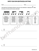 5th / 6th Grade Rhythm Assessments Beth's Notes Songs + Resources