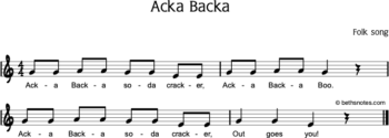 Acka Backa - Beth's Notes