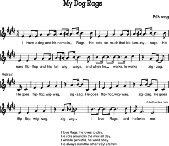 My Dog Rags - Beth's Notes