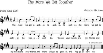 The More We Get Together - Beth's Notes