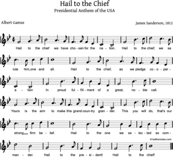 Hail to the Chief - Beth's Notes