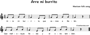 Arre mi burrito Beth's Notes Songs & Resources