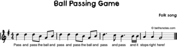 Ball Passing Game - Beth's Notes