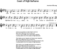Coast of High Barbaree Beth's Notes Songs + Resources