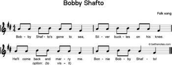 Bobby Shafto - Beth's Notes