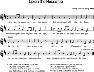 Up on the Housetop Beth's Notes Songs & Resources