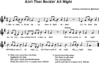 Ain't That Rockin' All Night Beth's Notes Songs + Resources