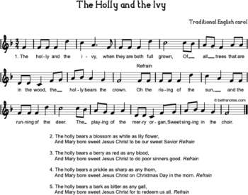 The Holly and the Ivy - Beth's Notes
