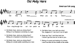 Old Molly Hare Beth's Notes Songs & Resources