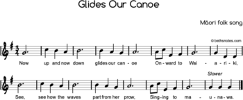 Glides Our Canoe - Beth's Notes