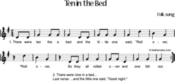 Ten in the Bed - Beth's Notes
