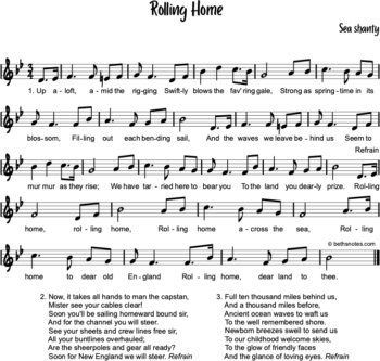 Rolling Home - Beth's Notes