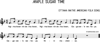 Maple Sugar Time - Beth's Notes