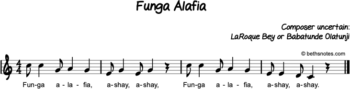 Funga Alafia - Beth's Notes