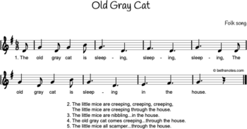 Old Gray Cat - Beth's Notes