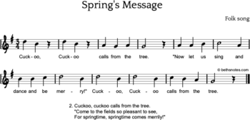 Spring's Message - Beth's Notes