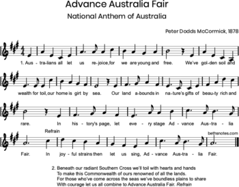 Advance Australia Fair - Beth's Notes