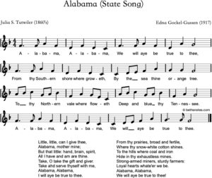 Alabama Beth's Notes Songs & Resources