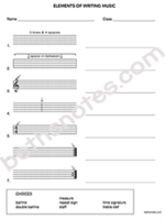 Elements of Music Notation Beth's Notes Songs + Resources