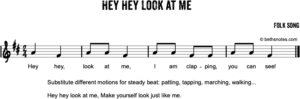 Hey Hey Look at Me Beth's Notes Songs & Resources