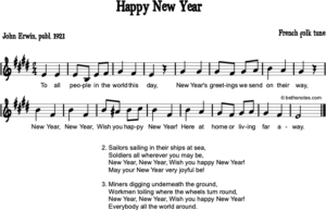 Happy New Year (To all people) Beth's Notes Songs & Resources