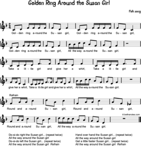 Golden Ring Around the Susan Girl Beth's Notes Songs + Resources