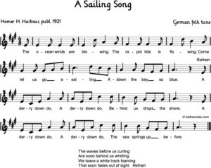 A Sailing Song Beth's Notes Songs + Resources