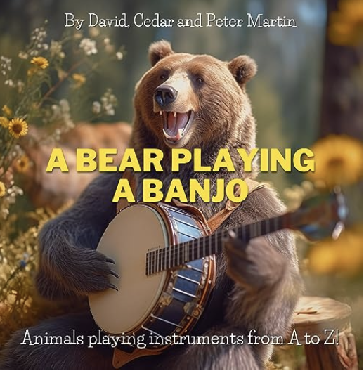 A bear playing a banjo book - Beth's Notes Songs + Resources