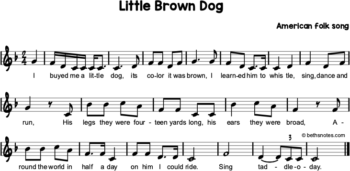 Little Brown Dog - Beth's Notes