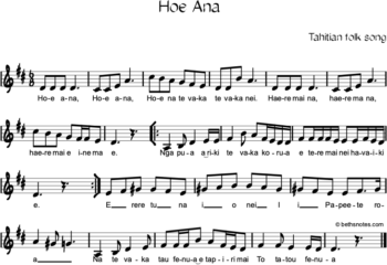 Hoe Ana - Beth's Notes