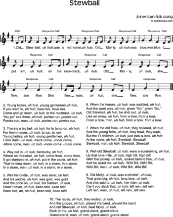 Stewball - Beth's Notes