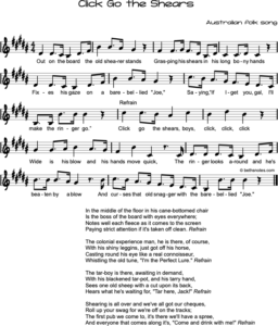 Click Go The Shears Beth's Notes Songs + Resources