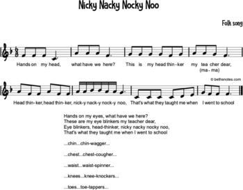 Nicky Nacky Nocky Noo - Beth's Notes