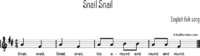 Snail Snail Beth's Notes Songs + Resources