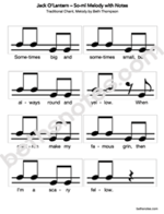 Jack-o'-lantern Chant Beth's Notes Songs + Resources