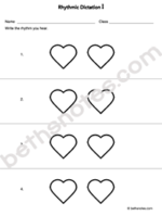 Rhythmic Dictation Beth's Notes Songs + Resources