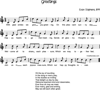 Greetings - Beth's Notes