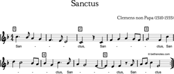 Sanctus - Beth's Notes