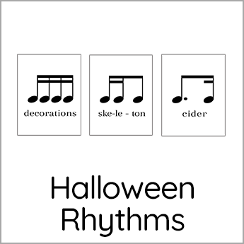 Halloween rhythms - Beth's Notes Songs & Resources