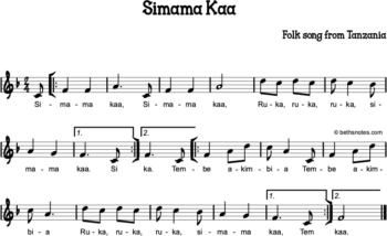 Simama Kaa Beth S Notes