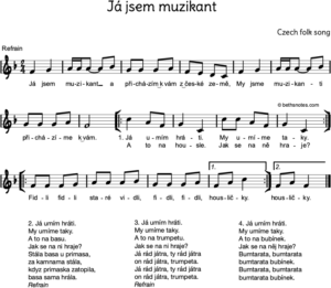 Já jsem muzikant Beth's Notes Songs + Resources