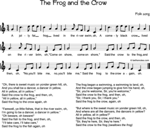 The Frog and the Crow Beth's Notes Songs + Resources