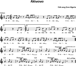 Akiwowo Beth's Notes Songs + Resources