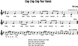 Clap Clap Clap Your Hands Beth's Notes Songs + Resources