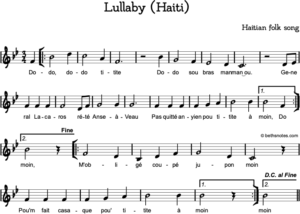 Lullaby (Haiti) Beth's Notes Songs & Resources