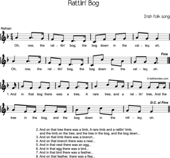 Rattlin' Bog - Beth's Notes
